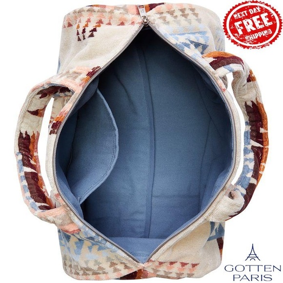 Pendleton | Bags | Cloth Cotton Geometricprint Duffel Bag Chief Joseph ...